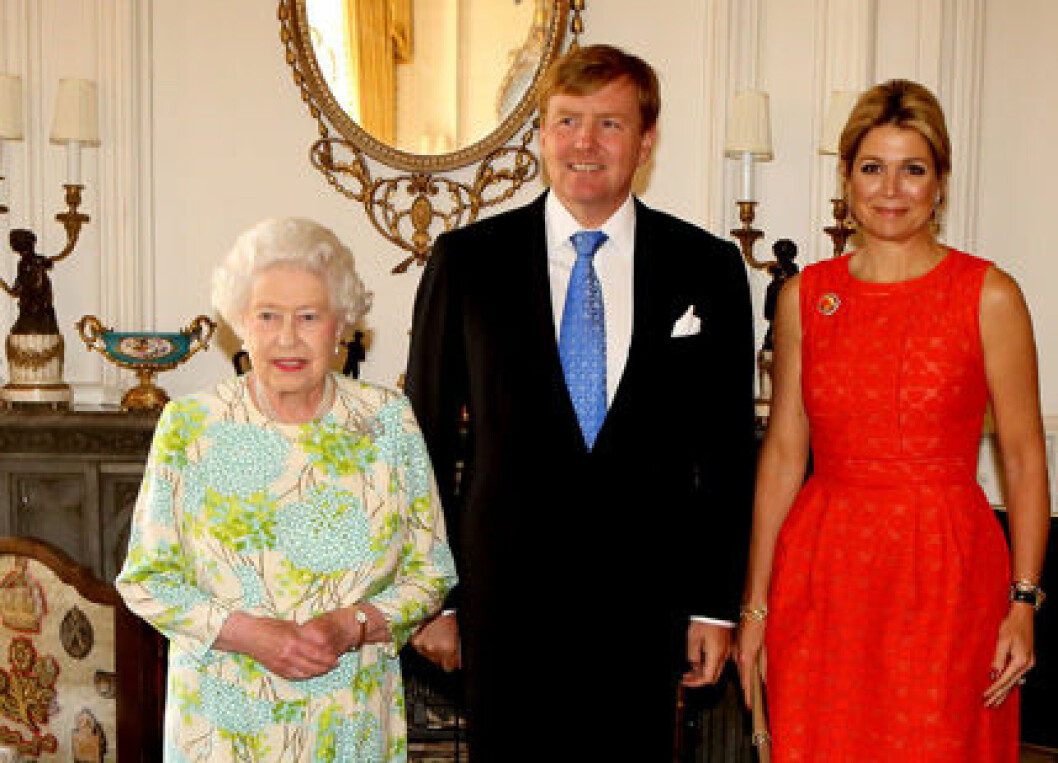 Drottning Elizabeth tog emot Máxima och Willem Alexander | Svensk Dam